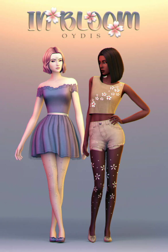 In Bloom collection hairstyles - Sims Love