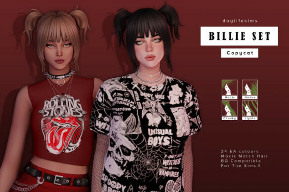 BILLIE HAIR SET - Copycat - Sims Love
