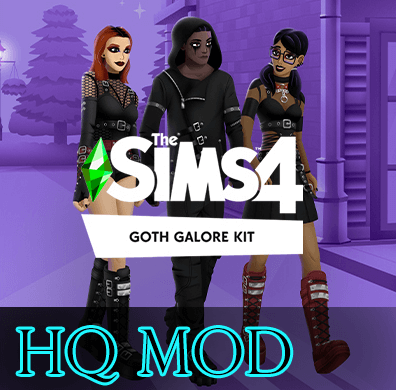 HQ mod files: Goth Galore Kit (SP48) - Sims Love