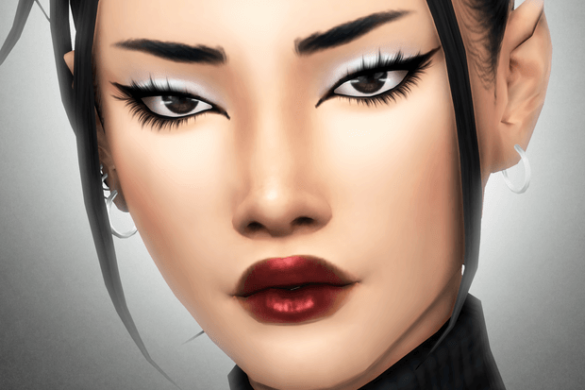 3D Lashes Uncurled Eyelashes Edition - Sims Love