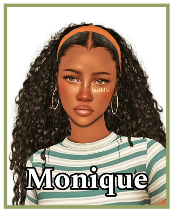 Monique all the cc - Sims Love
