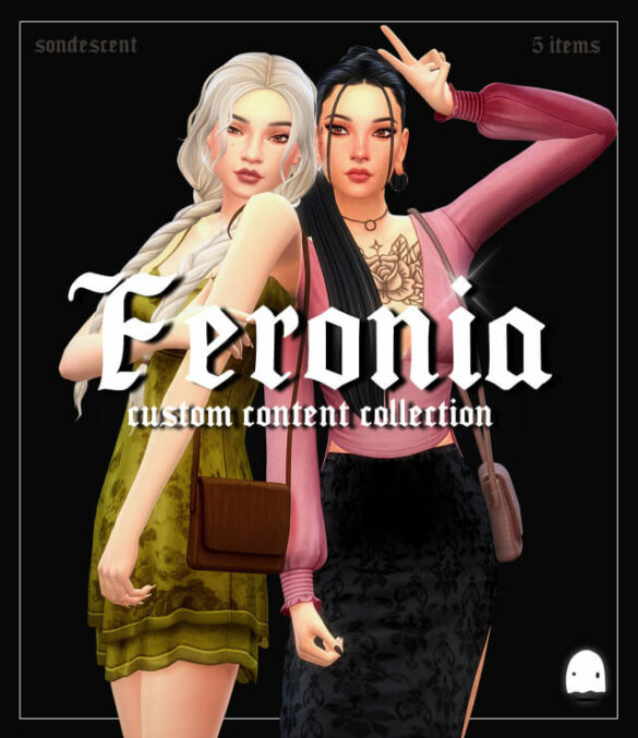 Feronia 5 item custom content set - Sims Love