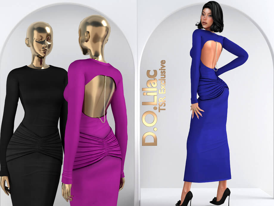 Ruched Stretch Jersey Maxi Dress - Sims Love