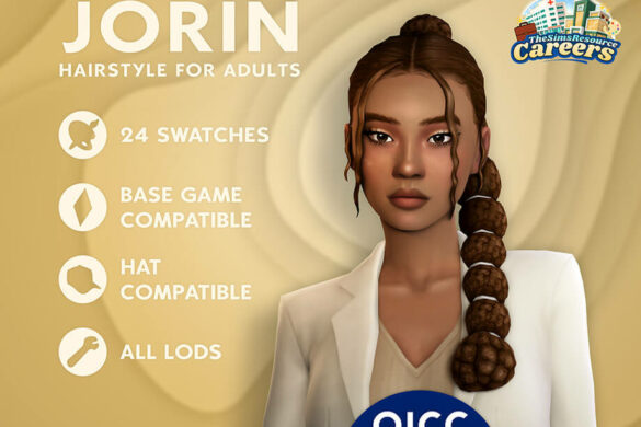 Careers Collection Ottilie Half-Up Bun Hairstyle - Sims Love